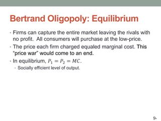 Chapter 7 Oligopoly | PPT