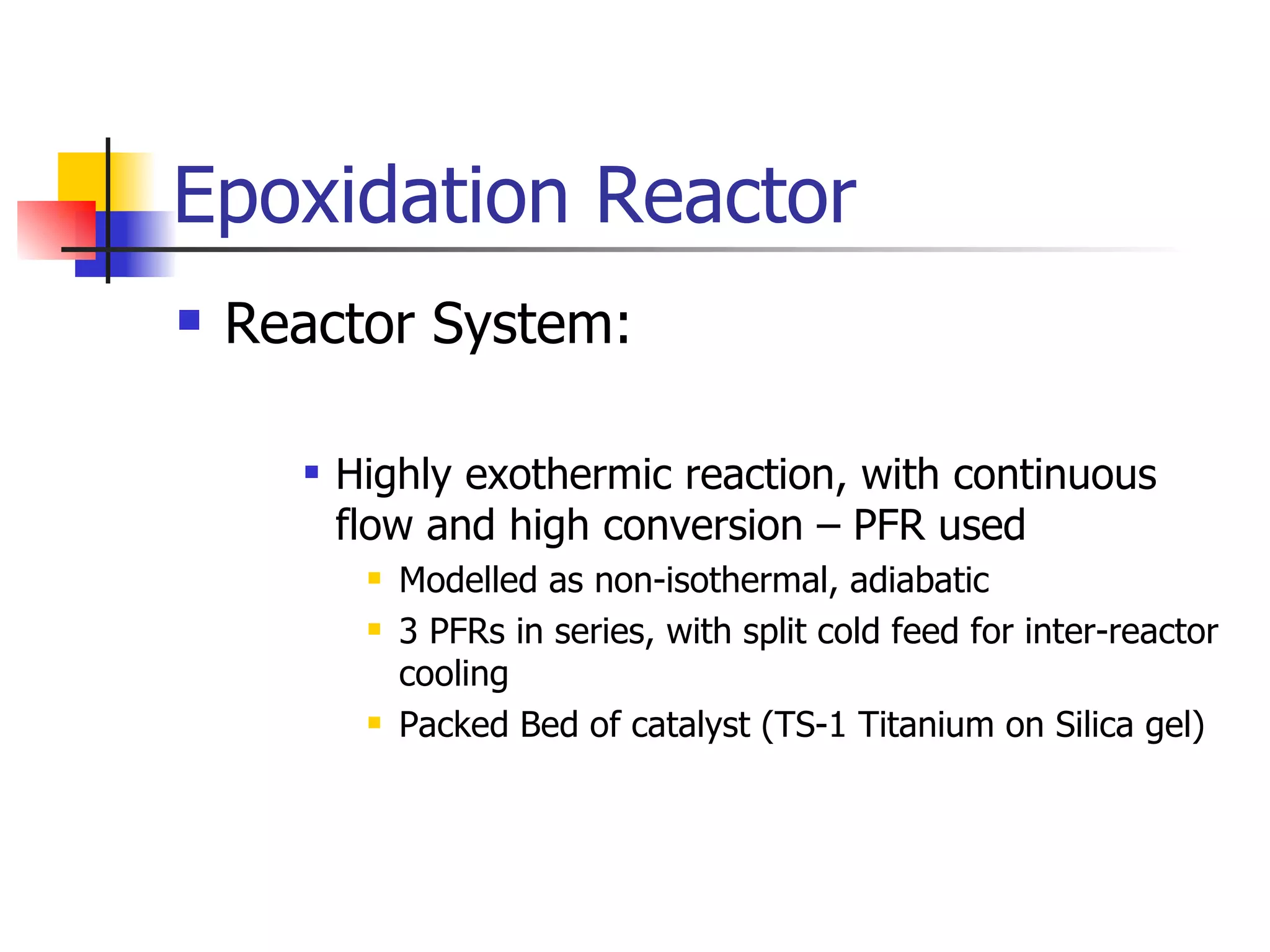 BE Chemical Engineering Design Project Production Of Propylene Oxide | PPT