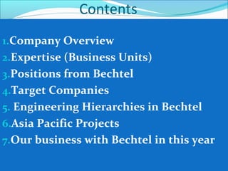 Bechtel epc | PPT | Civil Engineering Industry | Industries