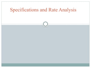 BE Civil_Rate Analysis 2024.pptx rate analy | PPTX