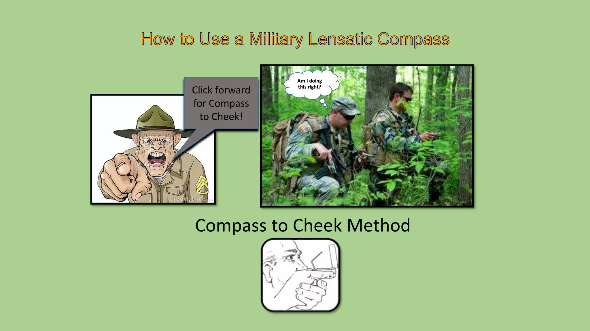 How to use a lensatic compass | PPTX