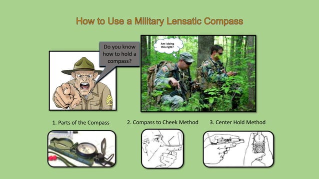 How to use a lensatic compass | PPTX | Hunting and Shooting | Sports