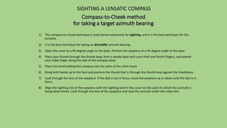 How to use a lensatic compass | PPTX