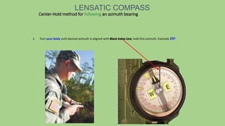 How to use a lensatic compass | PPTX
