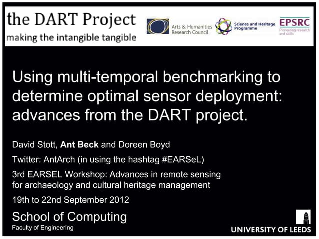 Using multi-temporal benchmarking to determine optimal sensor deployment: advances from the DART ...