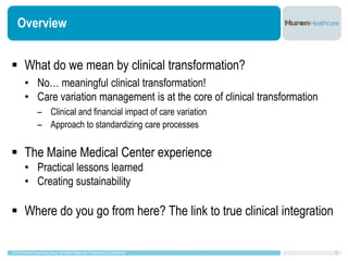 Clinical Transformation: Fundamentally Changing Clinical Processes to ...