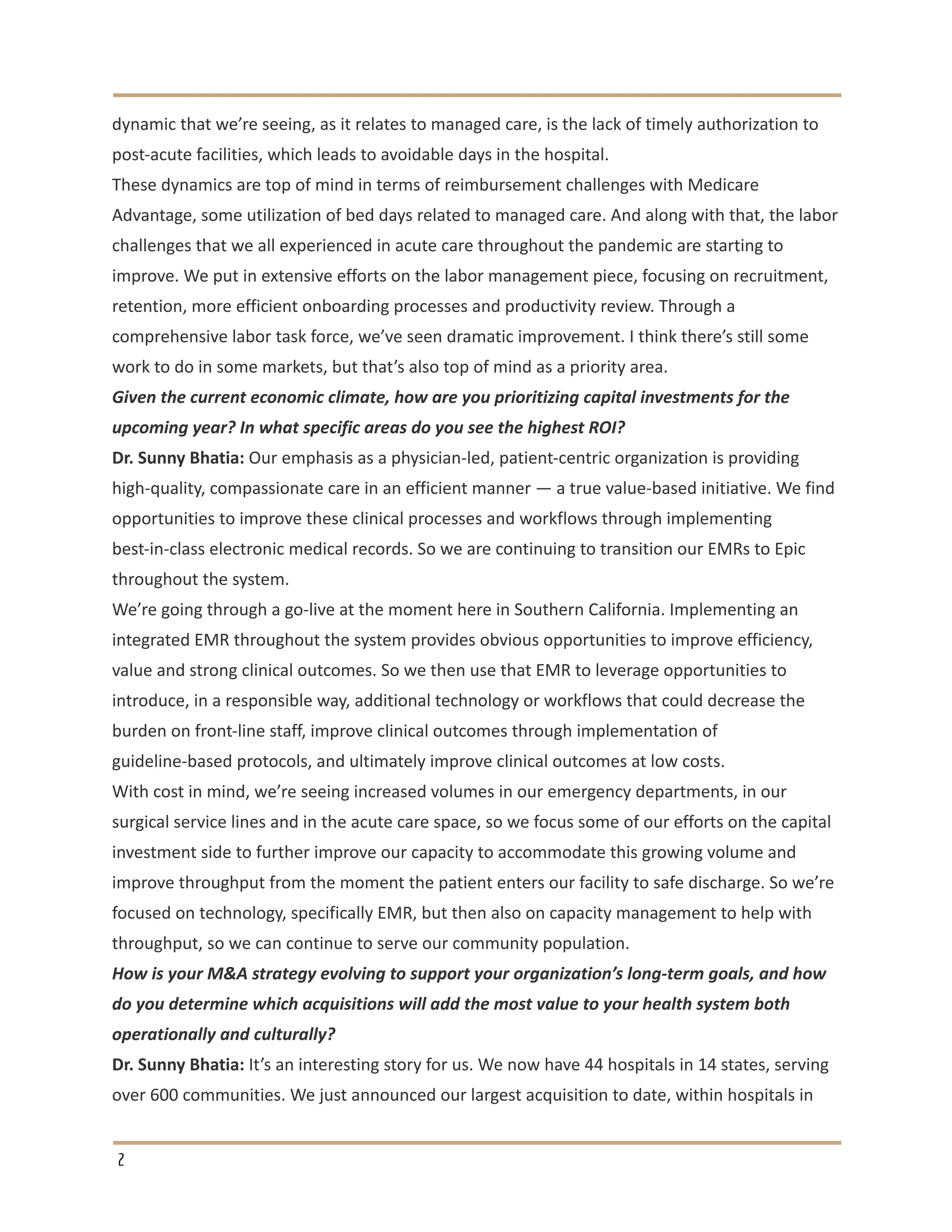 Becker's_ Prime's 2025 Plans - EMR, Education & Support.pdf