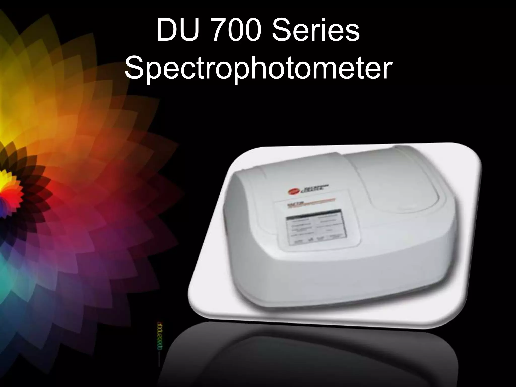 Beckman Coulter Spectrophotometer | PPTX
