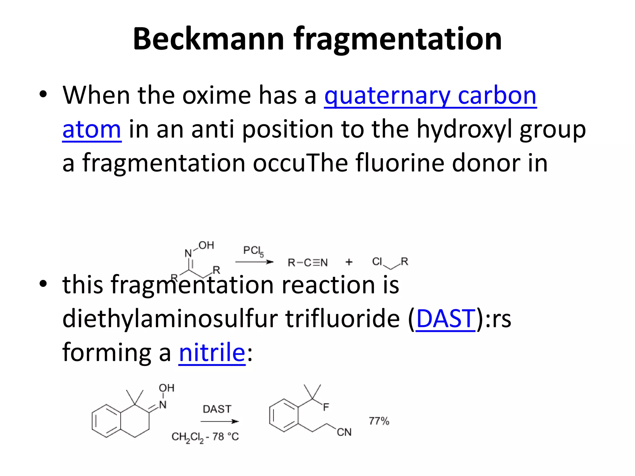 Beckmann rearrangement | PPTX