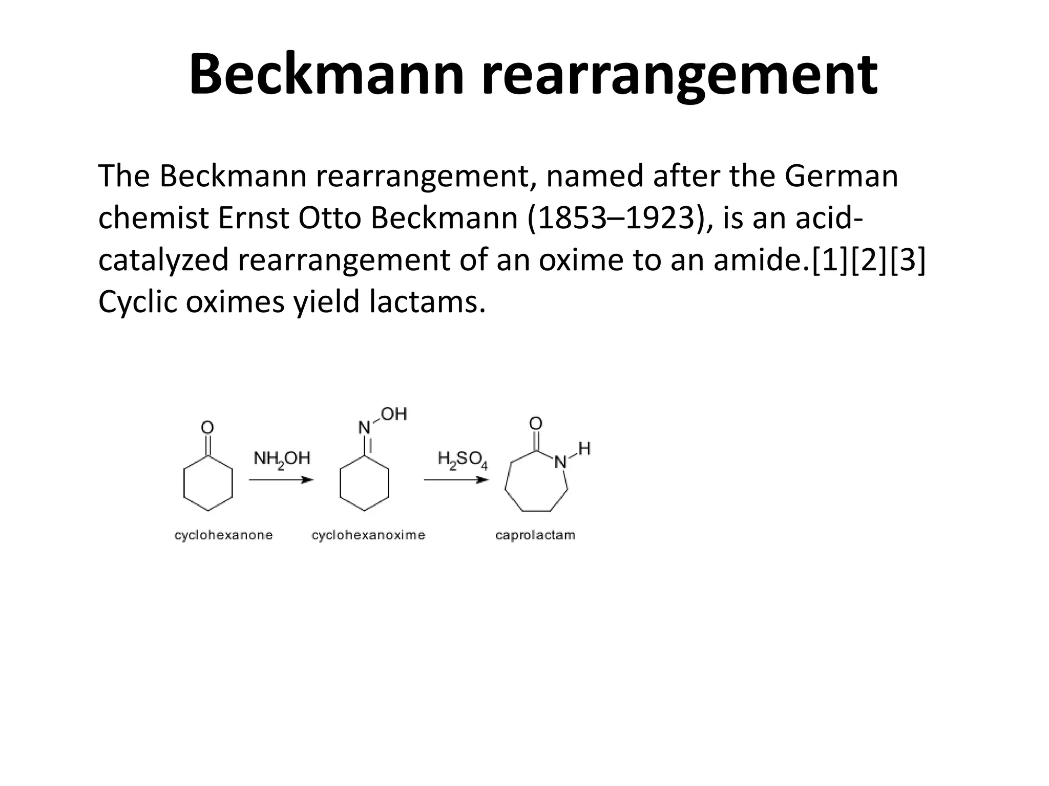Beckmann rearrangement | PPTX