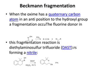 Beckmann rearrangement | PPTX