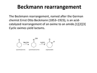 Beckmann rearrangement | PPTX