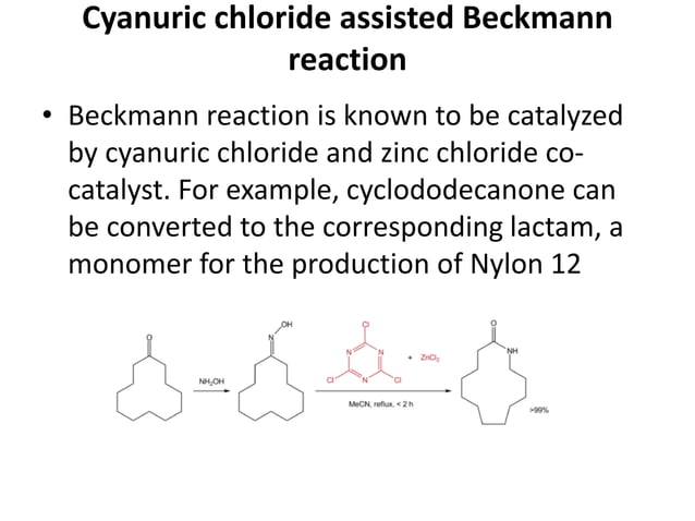 Beckmann rearrangement | PPTX | Chemistry | Science