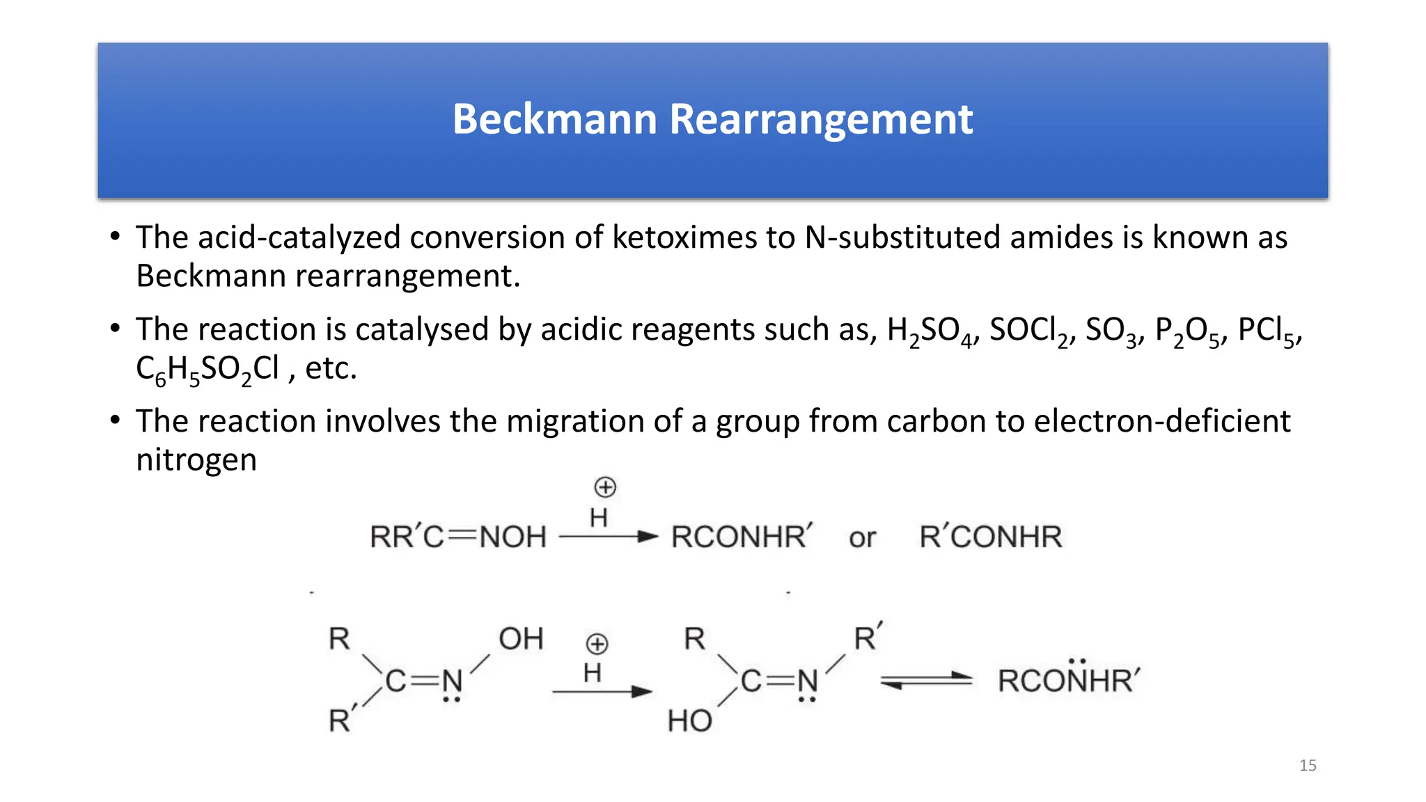 Beckmann Rearrangement with mechanism.pptx