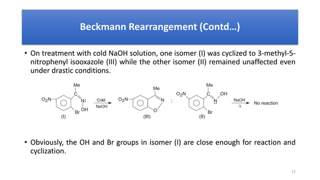Beckmann Rearrangement with mechanism.pptx | Chemistry | Science