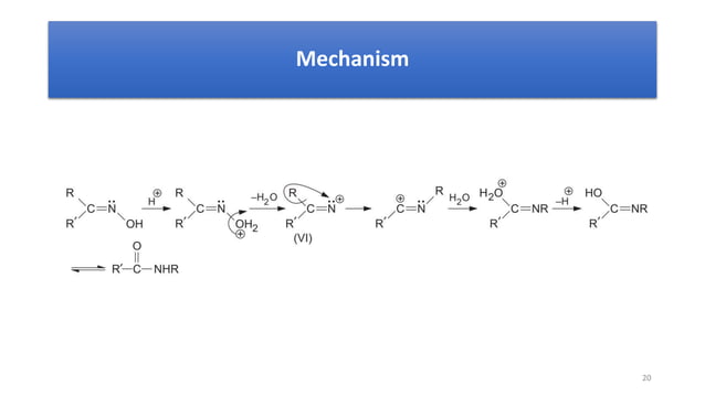 Beckmann Rearrangement with mechanism.pptx | Chemistry | Science