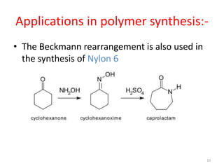 Beckmann rearrangement ppt | PPTX