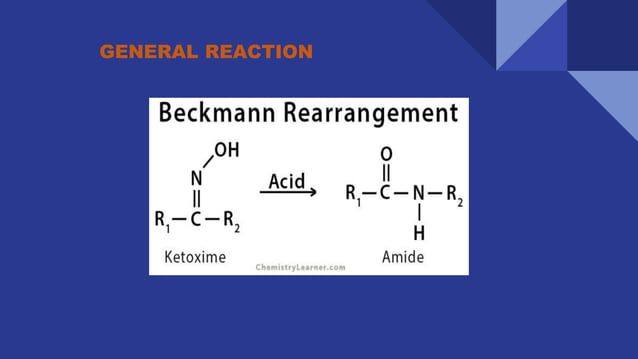 Beckmann Rearrangement Y.K.pptx | Chemistry | Science