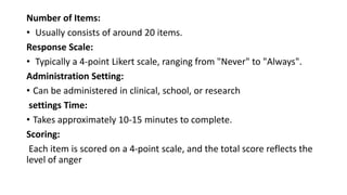 BECK YOUTH INVENTORY in psychological testing | PPTX | Mental Health ...