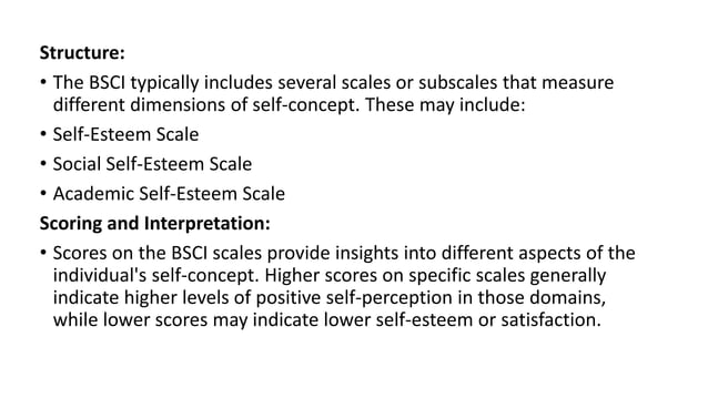 BECK YOUTH INVENTORY in psychological testing | PPTX | Mental Health ...