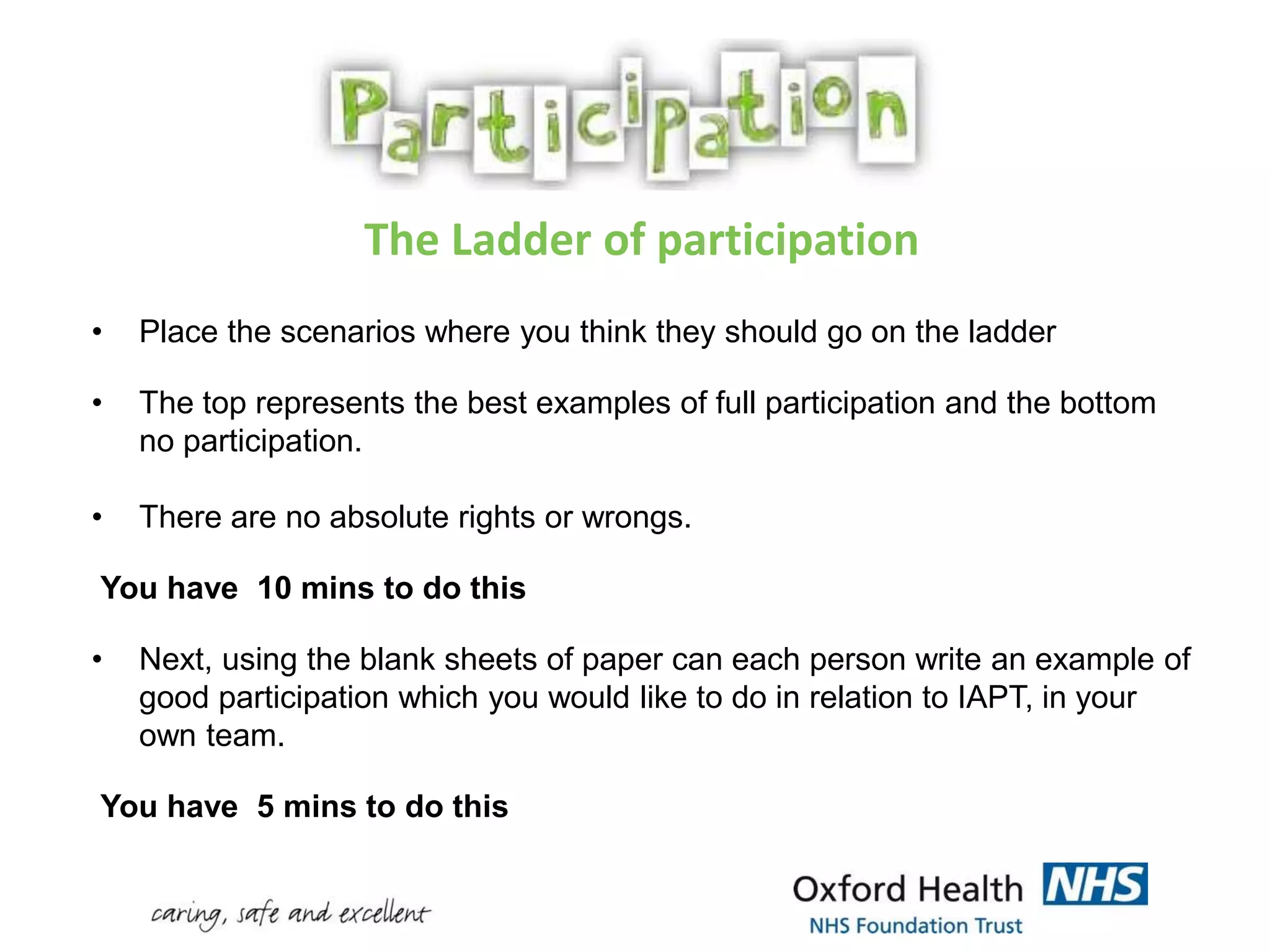 Practical Participation–practical hints and tips to help you to involve ...