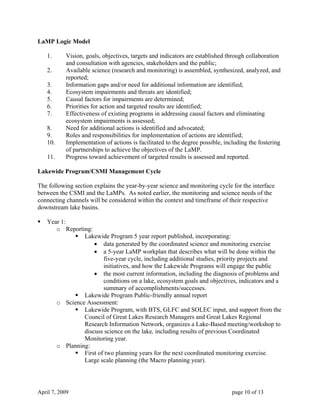 LaMP: Great Lakes Program Reporting | PDF