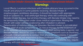 Beclate Inhaler (Generic Beclomethasone Dipropionate Inhaler) | PPT