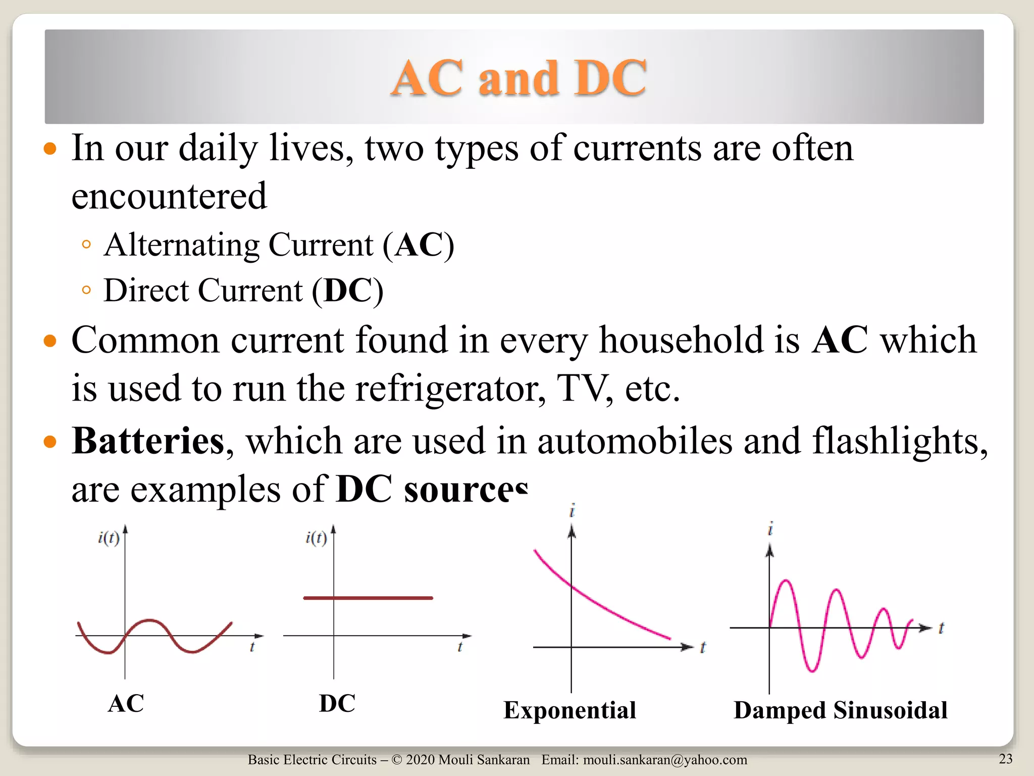 Basic Electric Circuits Session 1 | PPTX