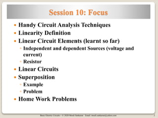 Basic Electric Circuits Session 10 | PPT