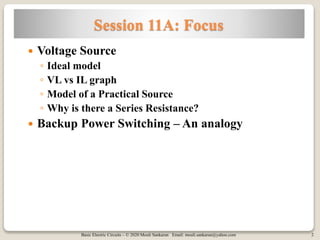 Basic Electric Circuits Session 11A | PPT