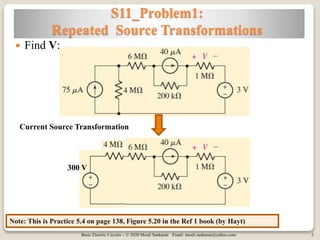 Basic Electric Circuits Session11 AB Homework Solutions | PPT