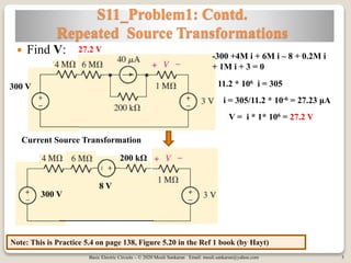 Basic Electric Circuits Session11 AB Homework Solutions | PPT