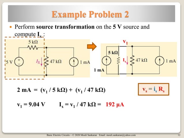Basic Electric Circuits Session 11C | PPTX | Computer Networking ...