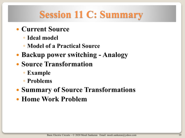 Basic Electric Circuits Session 11C | PPTX | Computer Networking | Computing