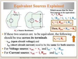 Basic Electric Circuits Session 11C | PPTX | Computer Networking | Computing