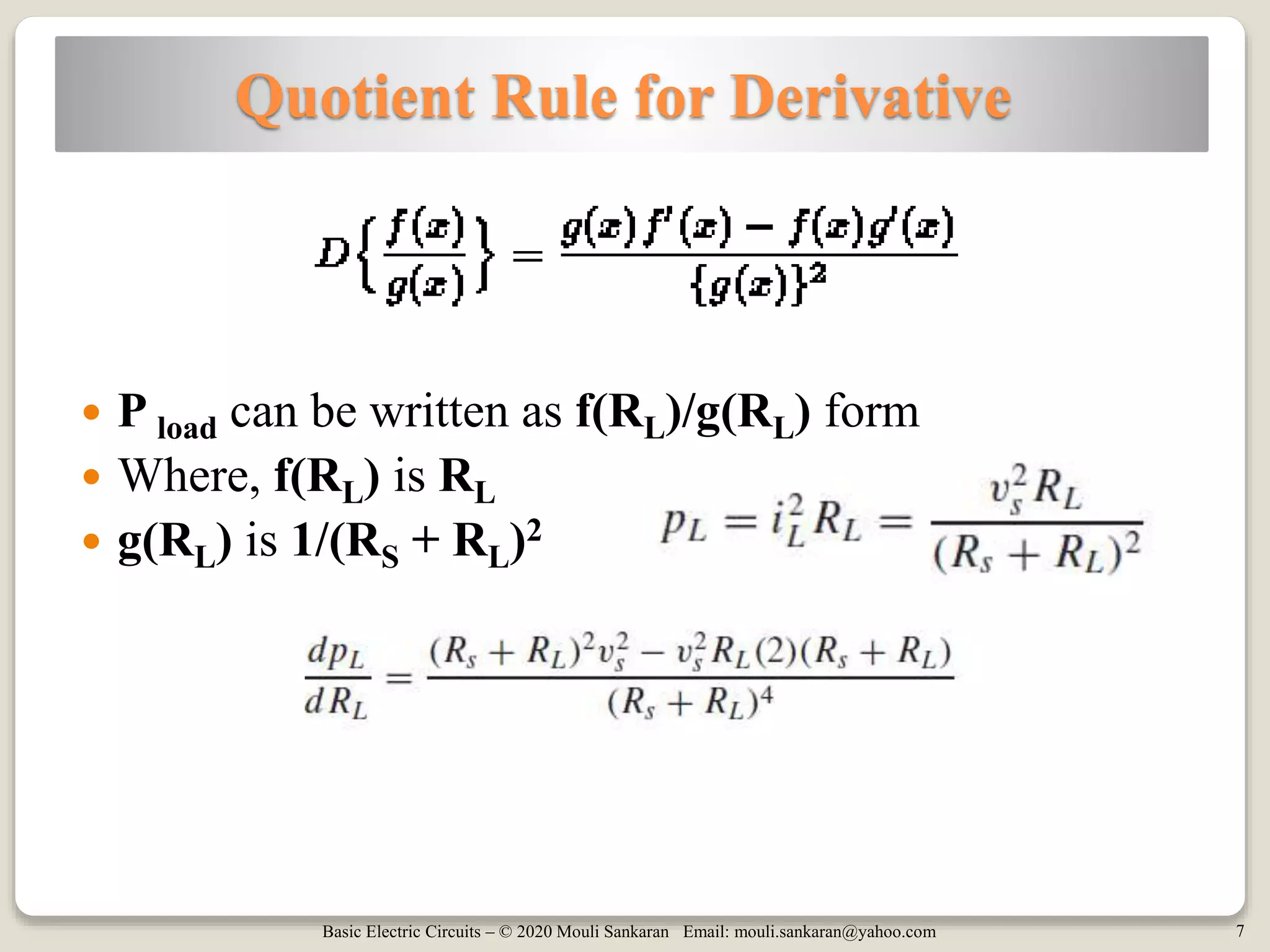 Basic Electric Circuits Session 13 | PPTX