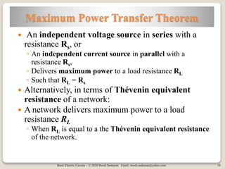Basic Electric Circuits Session 13 | PPT