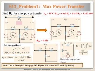 Basic Electric Circuits Session 13 | PPT