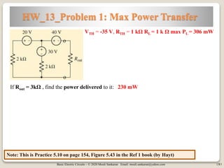Basic Electric Circuits Session 13 | PPT