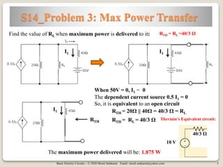 Basic Electric Circuits Session 14B | PPTX