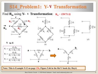 Basic Electric Circuits Session 14B | PPTX