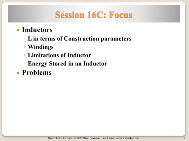 Basic Electric Circuits Session 16C | PPT