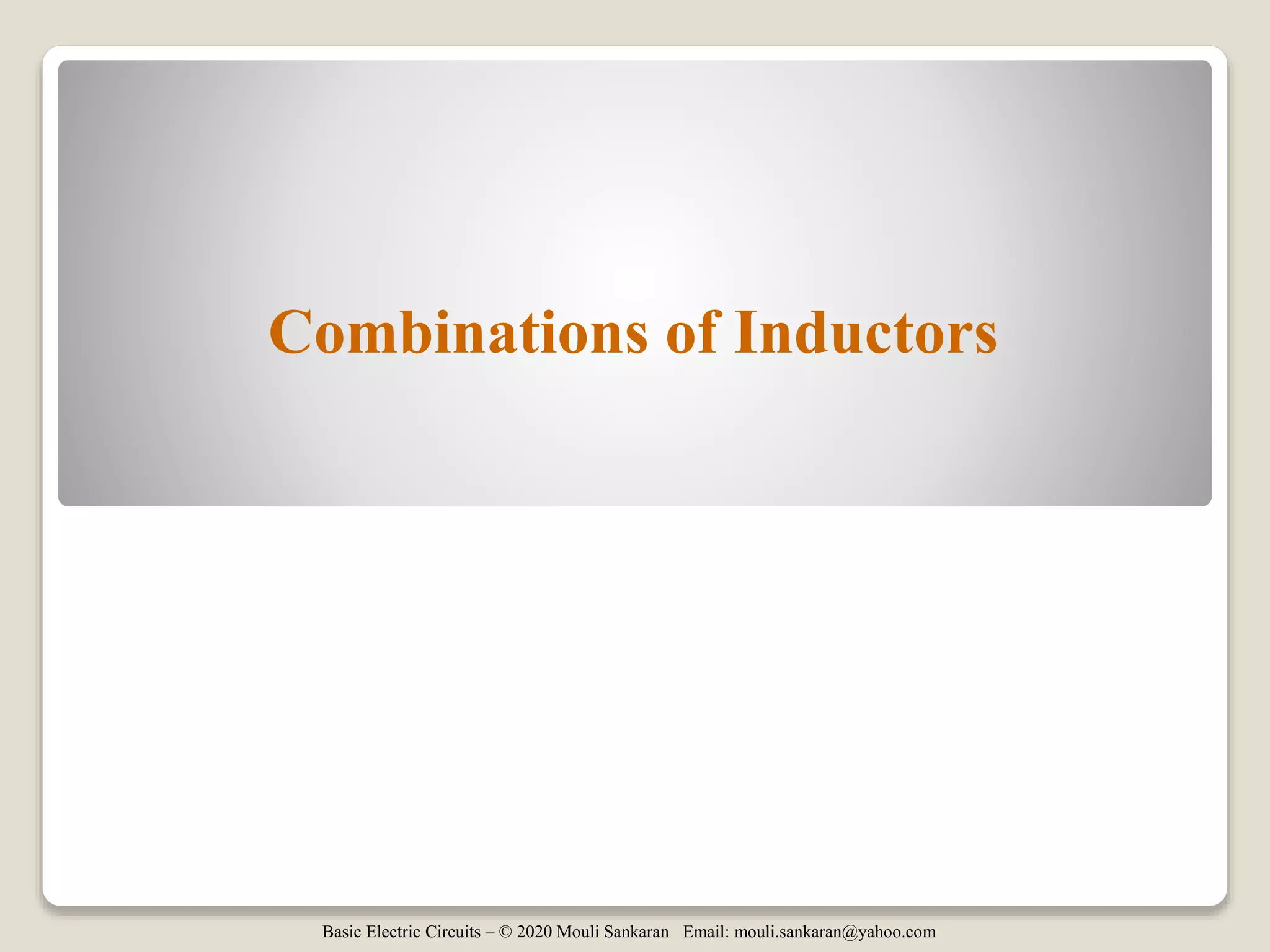 Basic Electric Circuits Session 16D | PPT