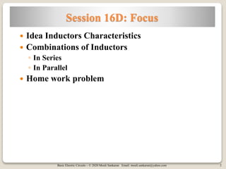 Basic Electric Circuits Session 16D | PPT