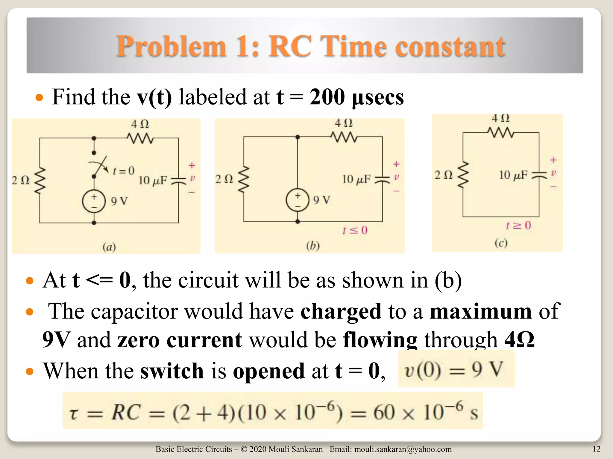 Basic Electric Circuits Session 18 | PPT