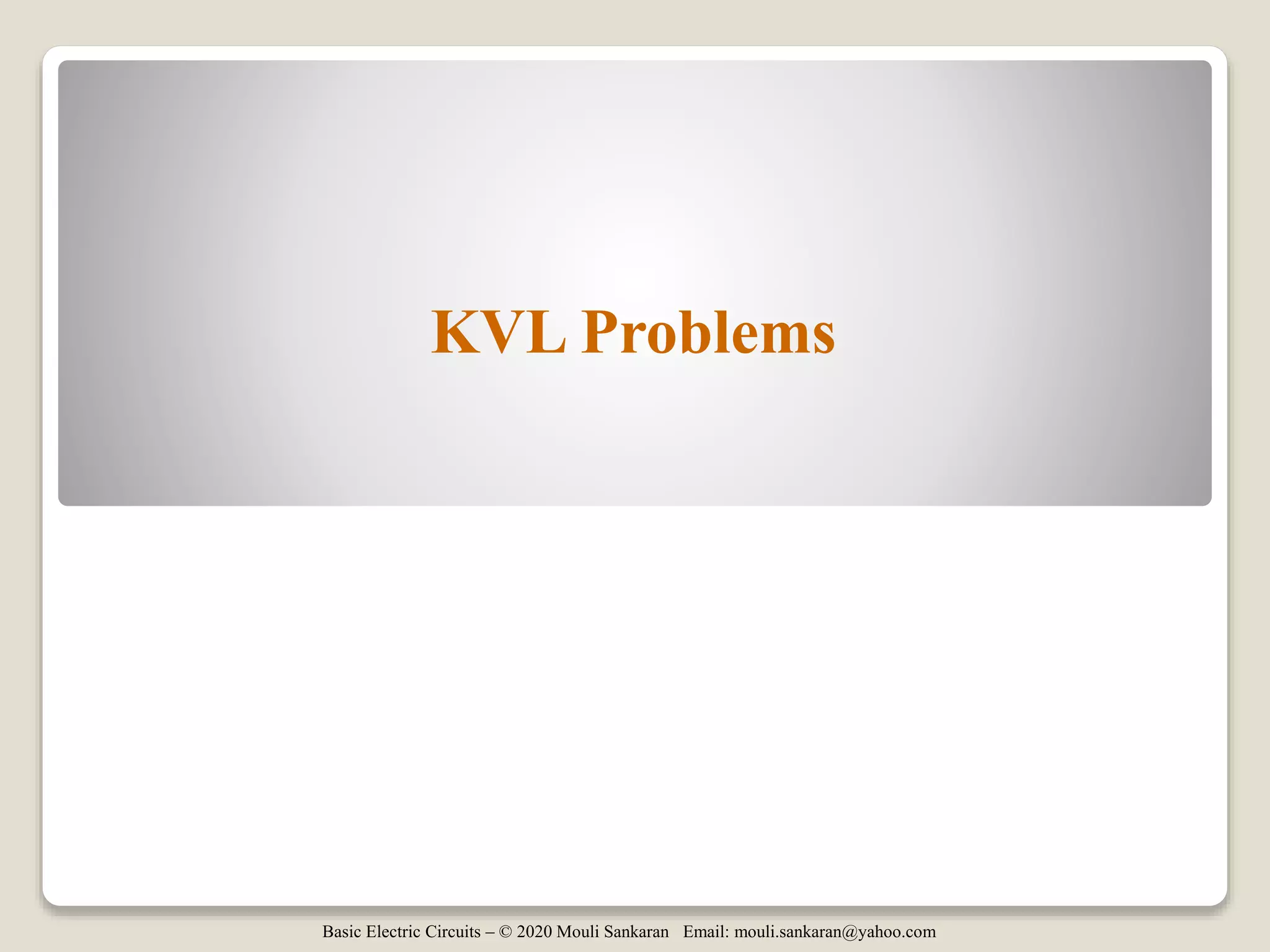 Basic Electric Circuits Session 5 | PPT