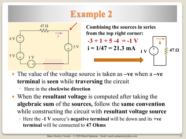 Basic Electric Circuits Session 6 | PPT