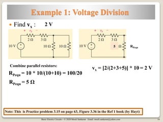 Basic Electric Circuits Session 7 | PPT