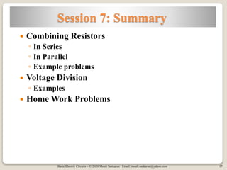 Basic Electric Circuits Session 7 | PPT
