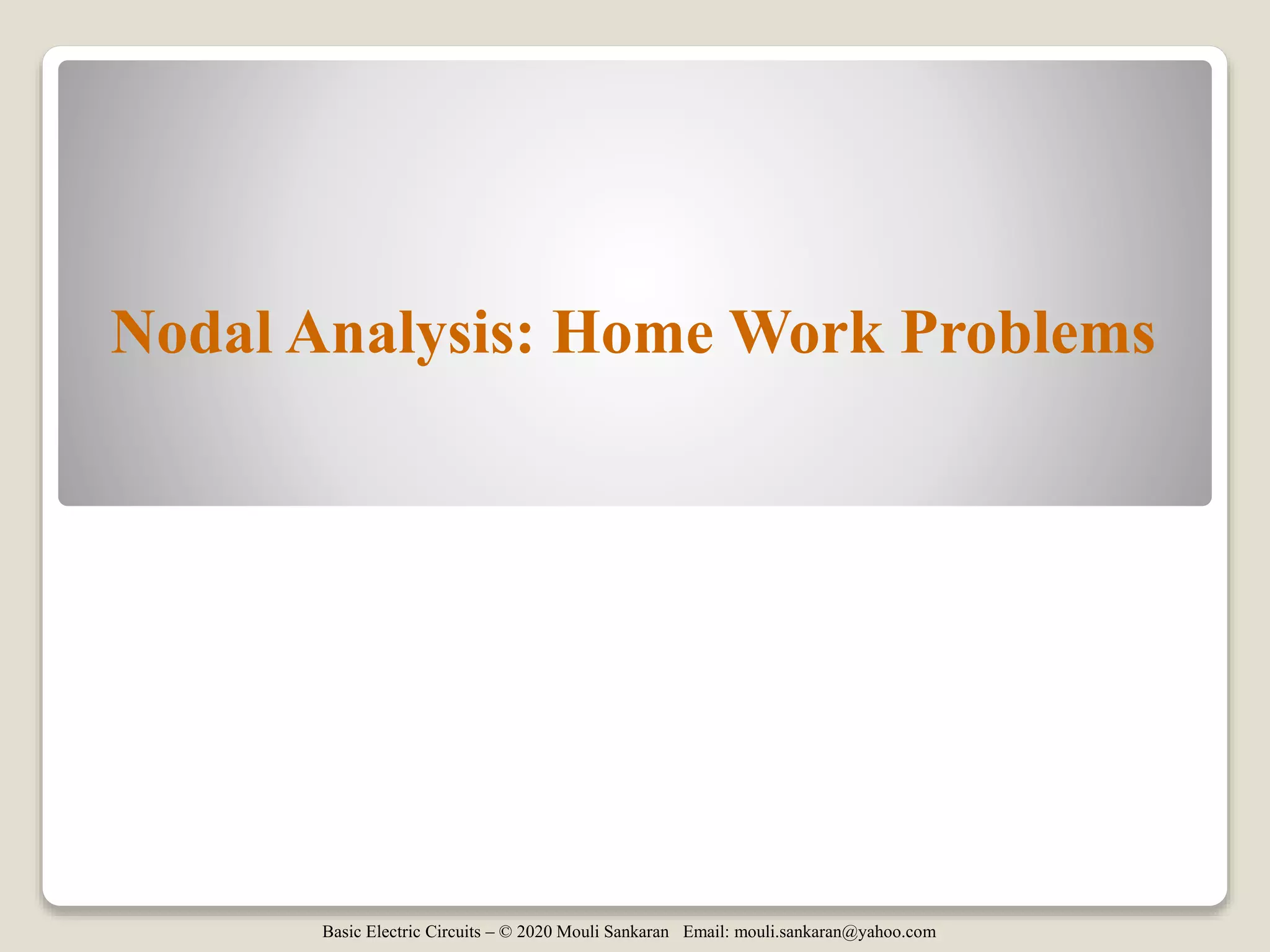 Basic Electric Circuits Session 8B | PPT